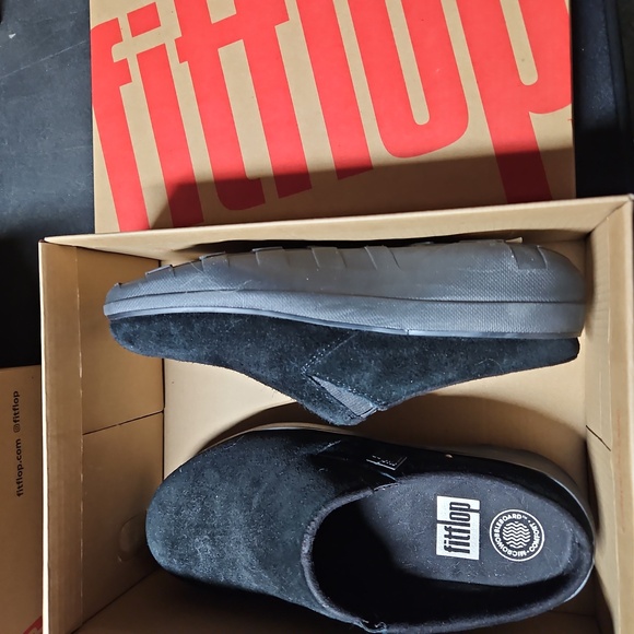 Fitflop | Shoes | Fitflop New Loaff Black Mule Slipon Shoes | Poshmark